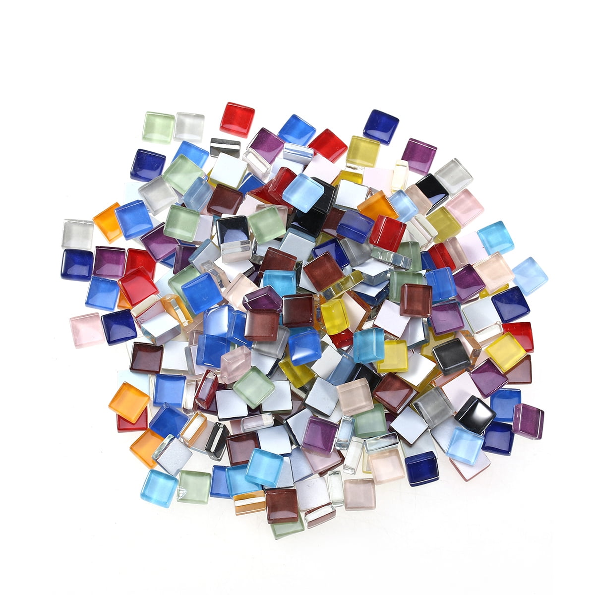 Hemoton 10mm 200g Mixed Mosaic Tiles for Crafts Crystal Mosaic Supplies ...
