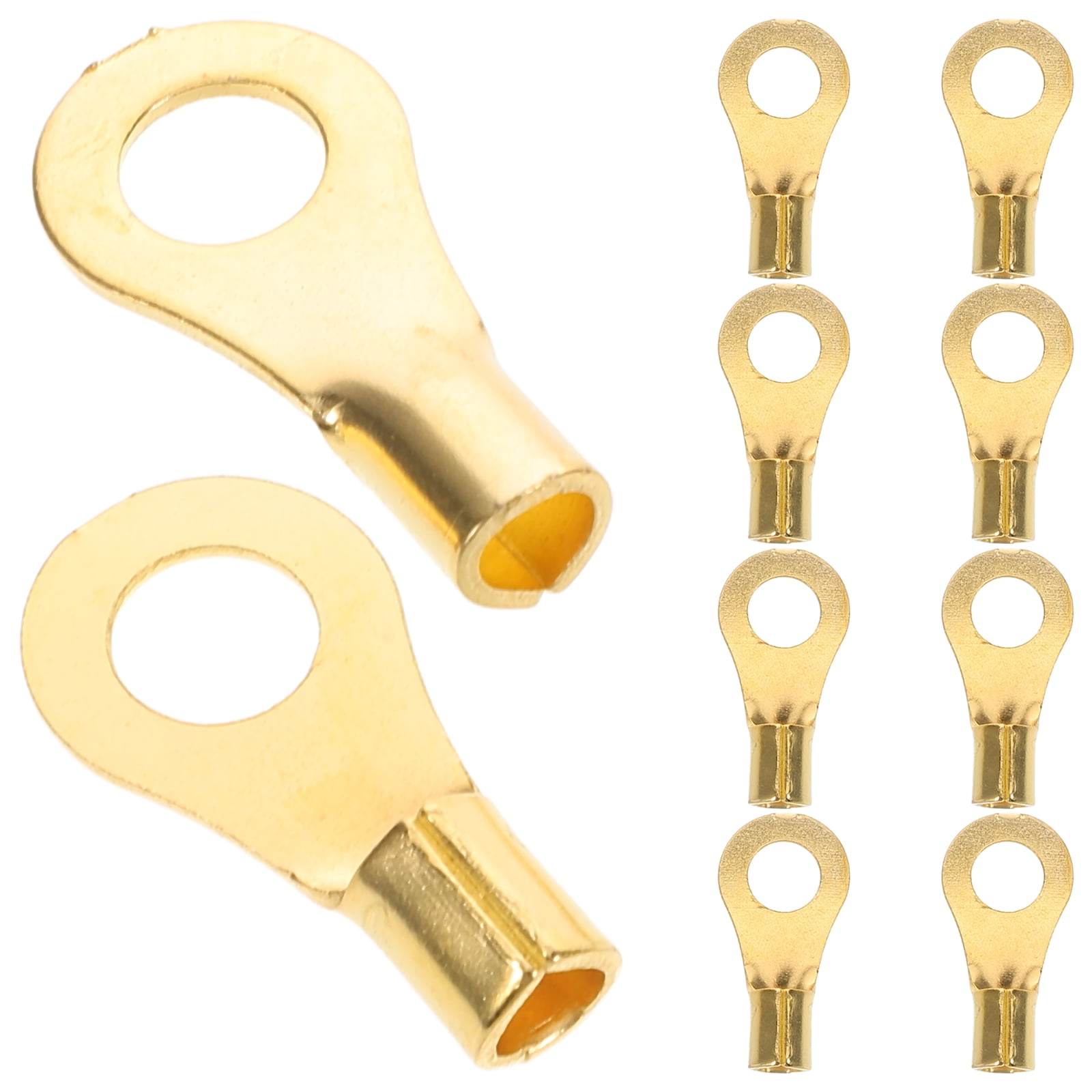 Hemoton 10pcs Car Audio Gauge Amp Input Reducer Wire Brass Terminal For ...