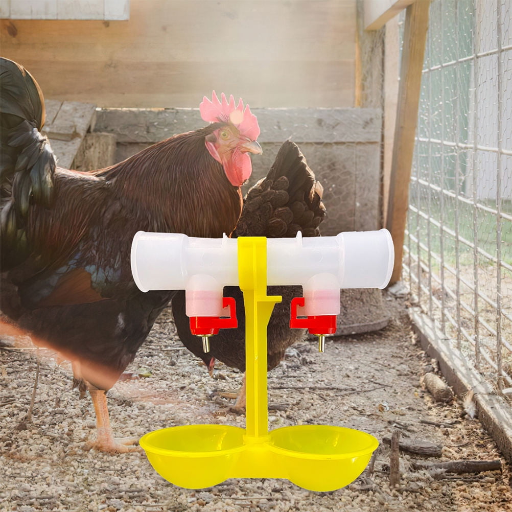 Hemoton 10pcs Chicken Waterer with Dual-Head Ball Valve Automatic ...