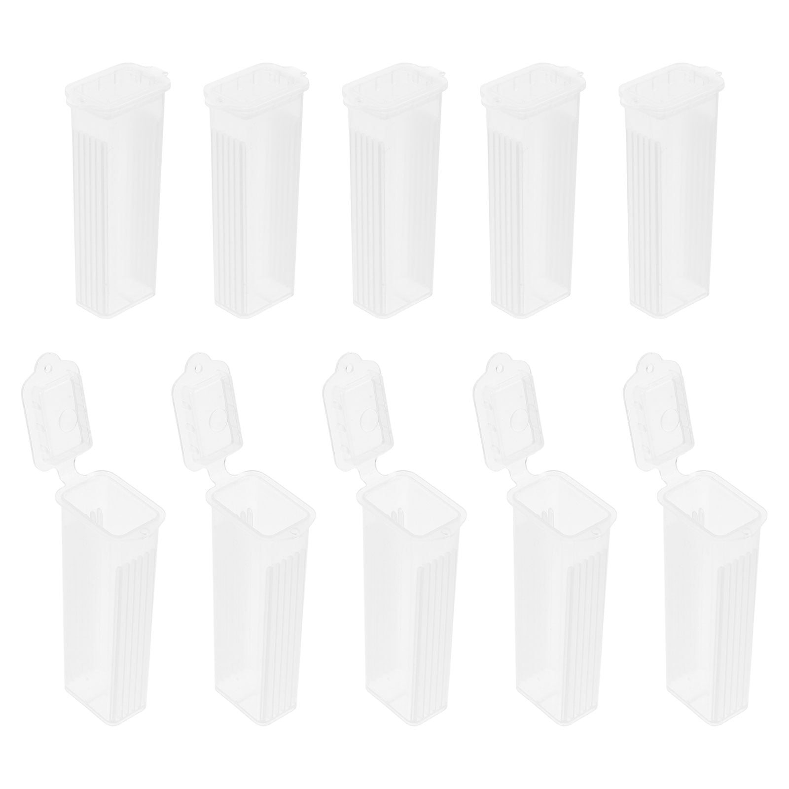 Hemoton 10pcs Coplin Staining Jar 5-Slide Capacity Coplin Canisters ...