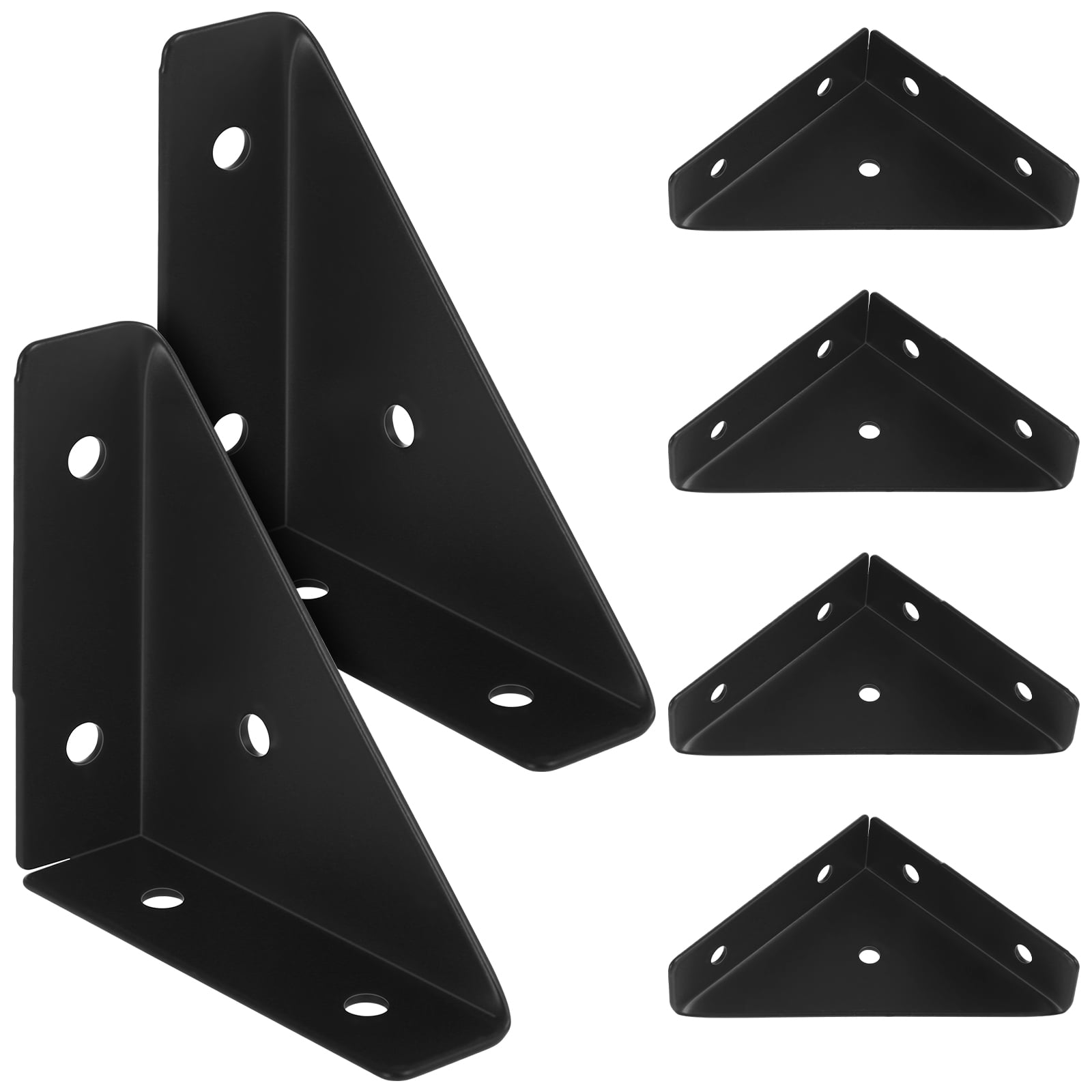 Hemoton 10pcs Corner Brackets Triangle Shelf Brackets Heavy Duty ...