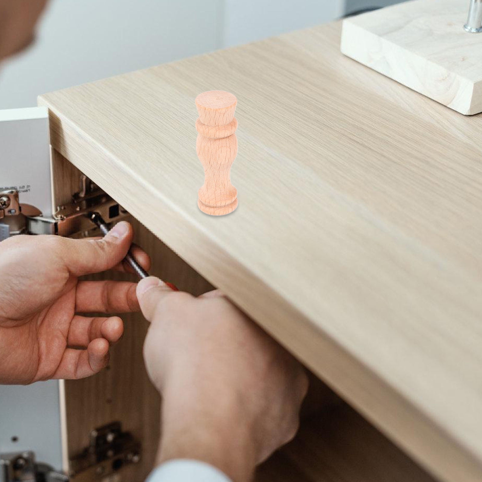 Hemoton 10pcs Craft Furniture Spindles Unfinished Woodworking Spindles ...