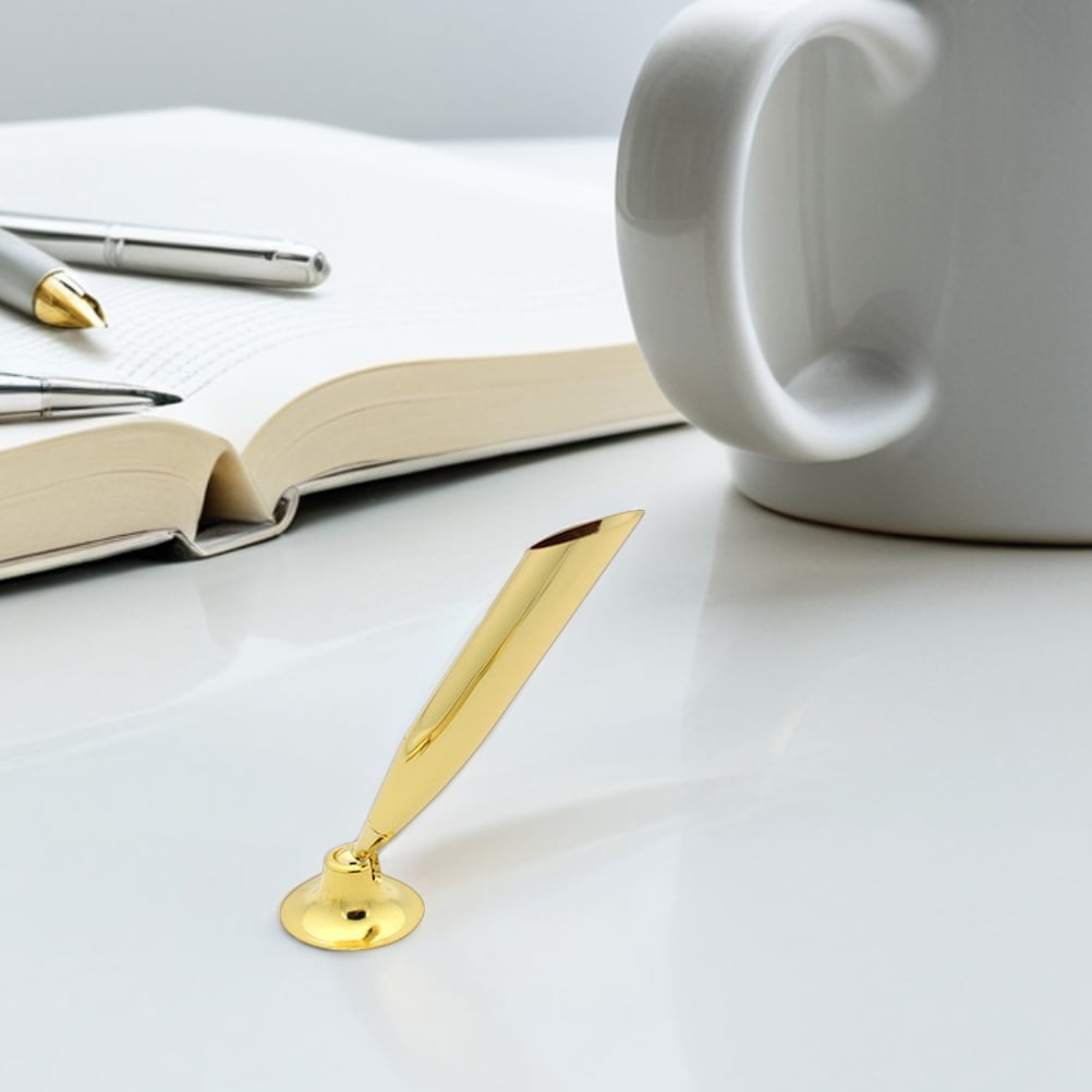 HEMOTON 10pcs Desktop Pen Holder Metal Single Pen Display Pencil Stand ...