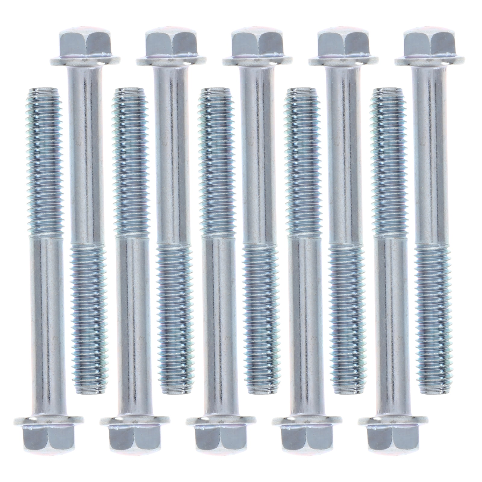 SOPOTUTU 10pcs Motorcycle Engine Mount Bolts Silver Metal Motor ...