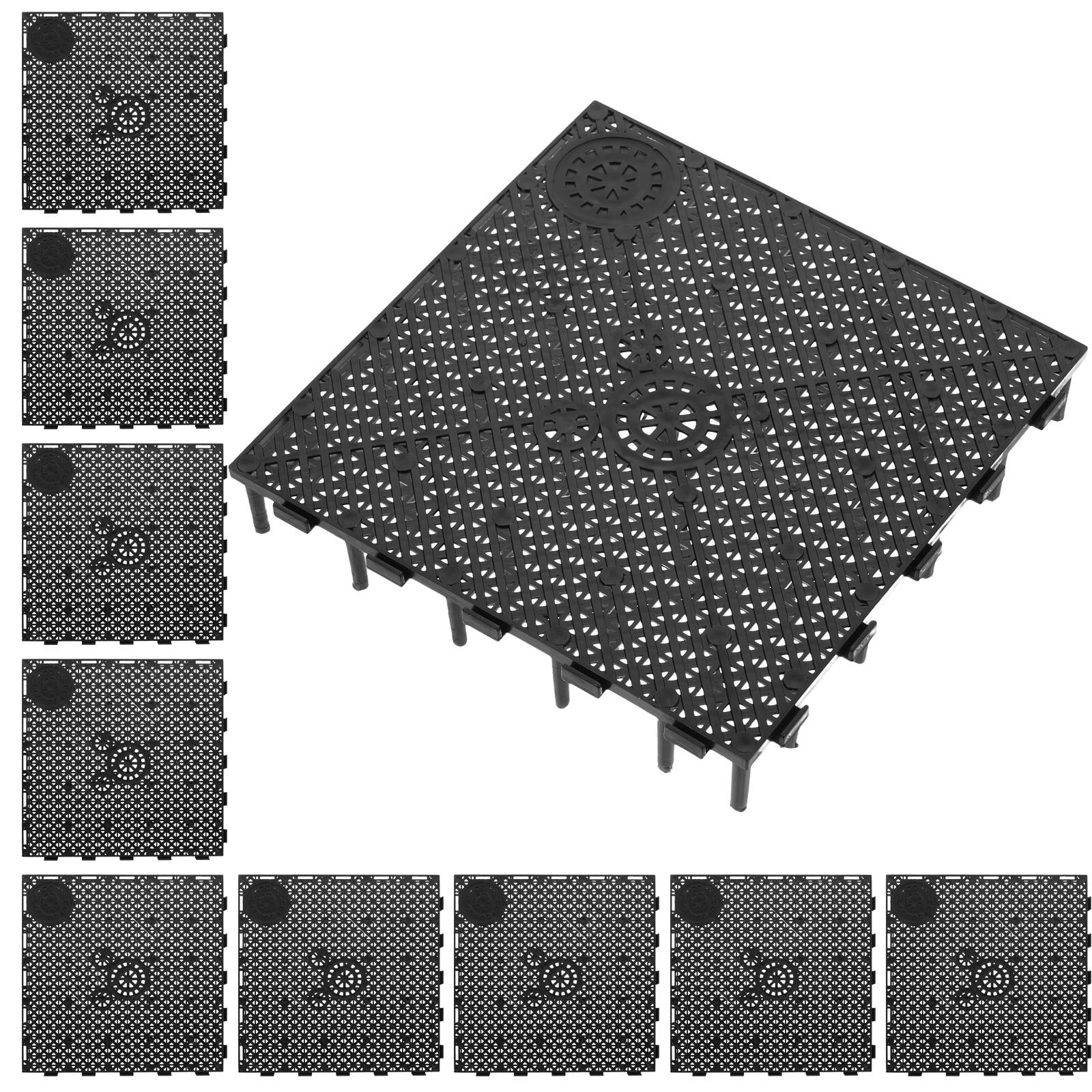 Hemoton 10-Pack Black PVC Fish Tank Bottom Filter Plates, Splicing ...
