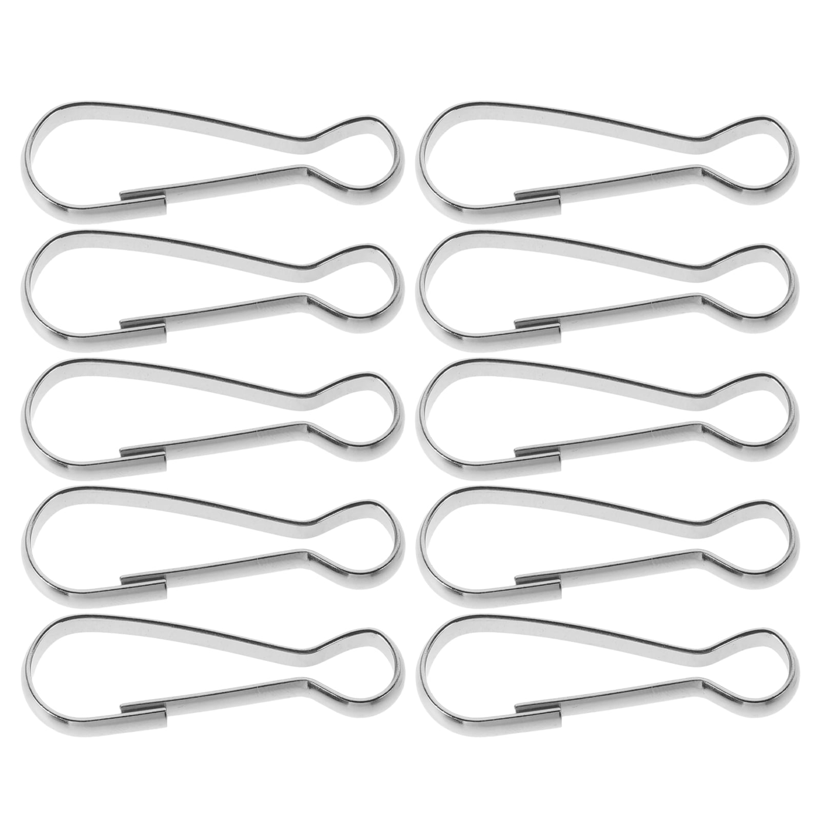 Hemoton 10pcs Metal Flagpole Clips Fasteners Flag Mounting Tool Flag ...