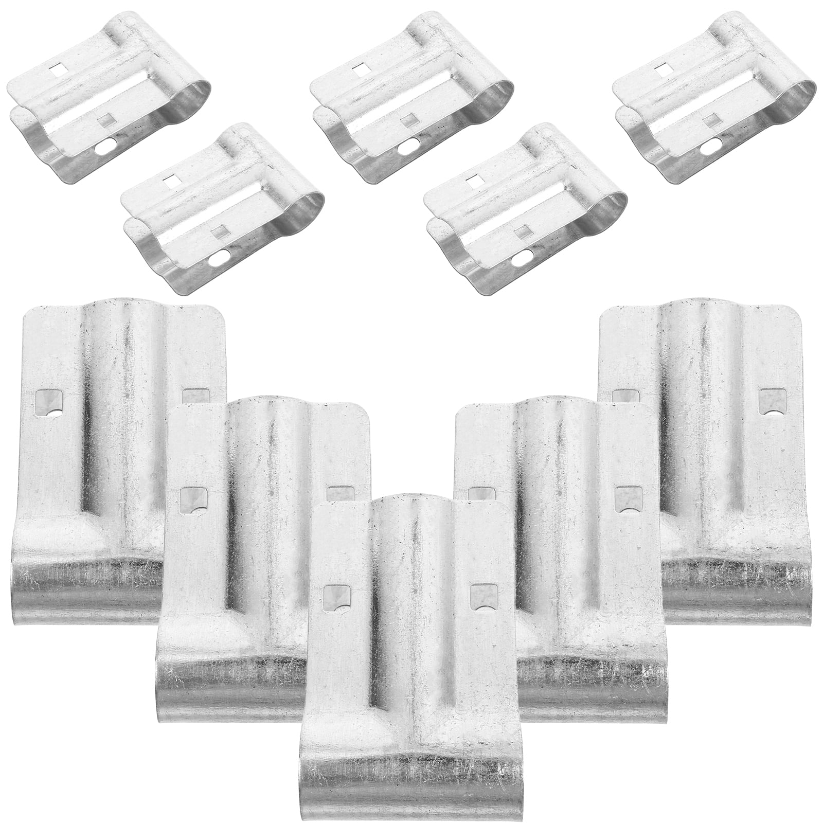 Hemoton 10pcs Greenhouse Clamps Metal End Pipe Rail Clamp Greenhouse ...