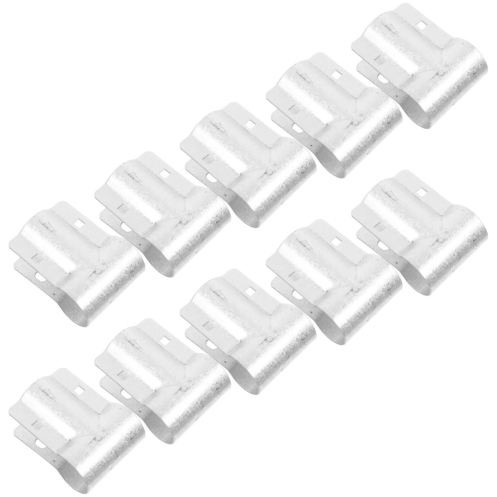 Hemoton 10pcs Greenhouse Clamps Metal End Pipe Rail Clamp Greenhouse ...