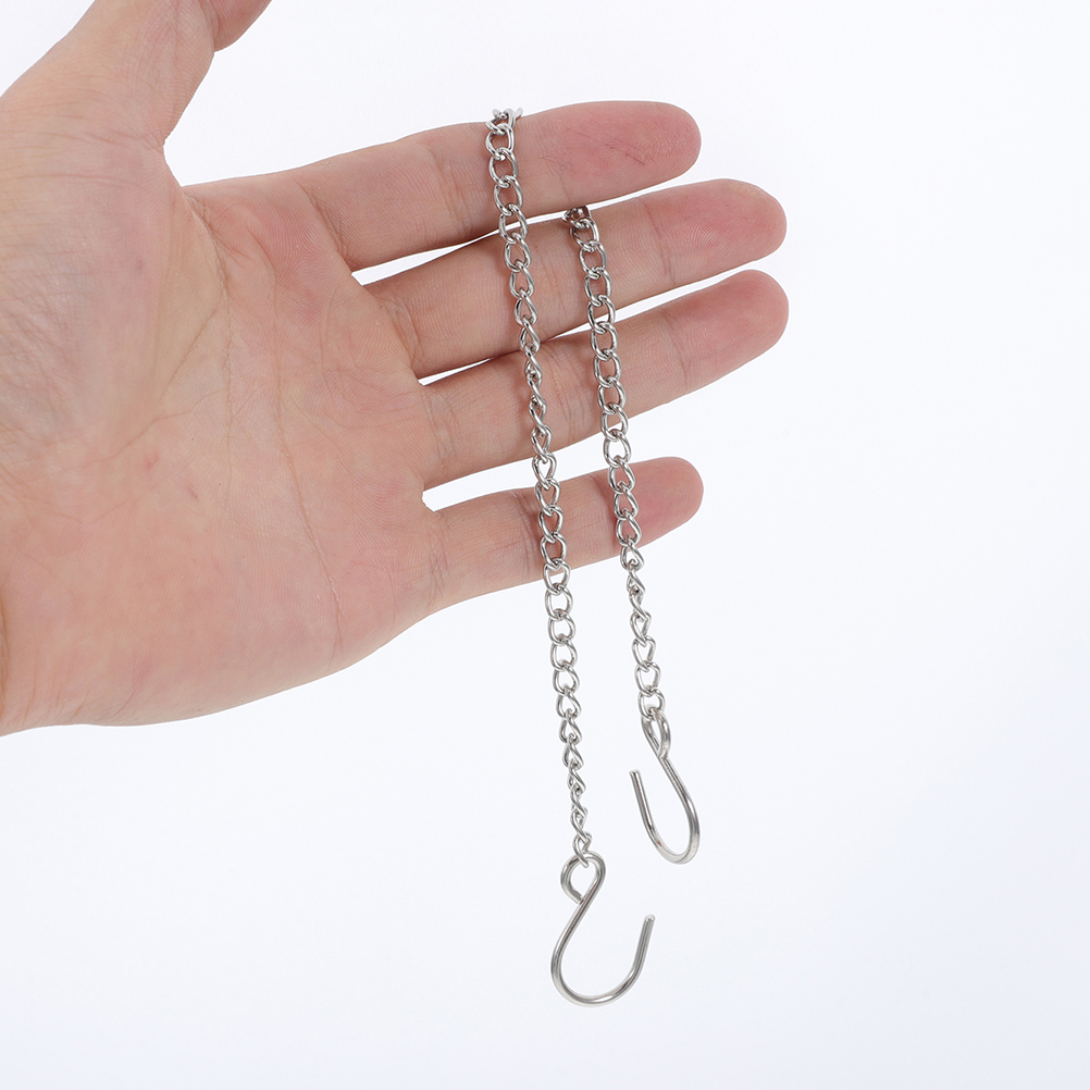 Hemoton 10pcs Hanging Chains with Hooks Plant Hanger Hanging Basket ...