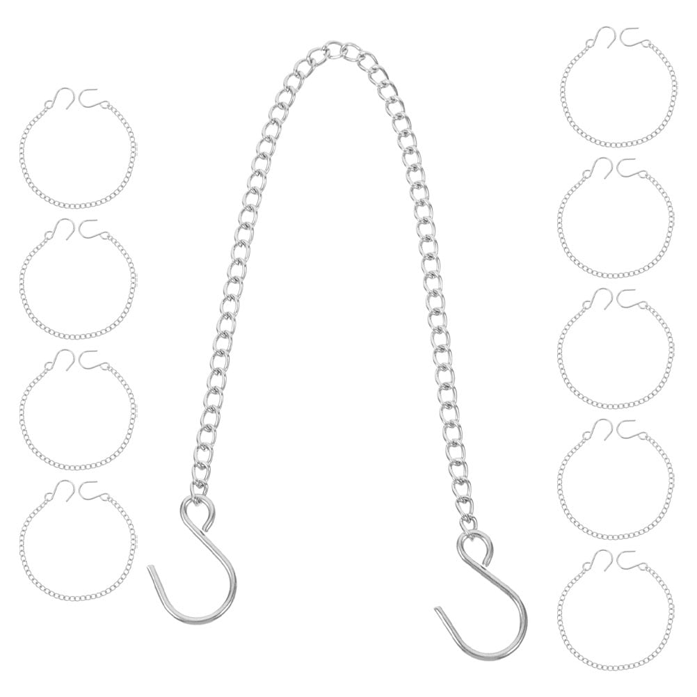 Hemoton 10pcs Heavy-Duty Chain Hangers with Hooks for Planters Flower ...