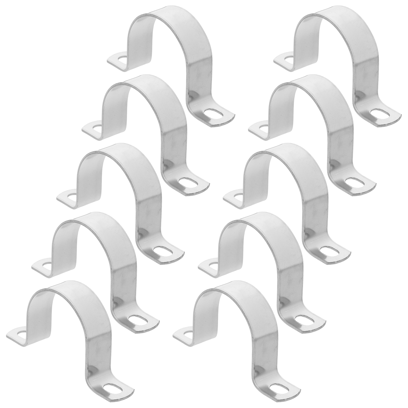 Hemoton 10pcs Heavy Duty Stainless Steel Pipe Clamps U Shaped Hose ...