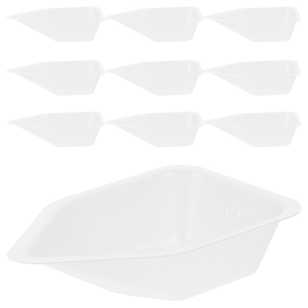 Hemoton 10pcs Laboratory Weighing Tray 70ml Reusable Weighing Boats ...