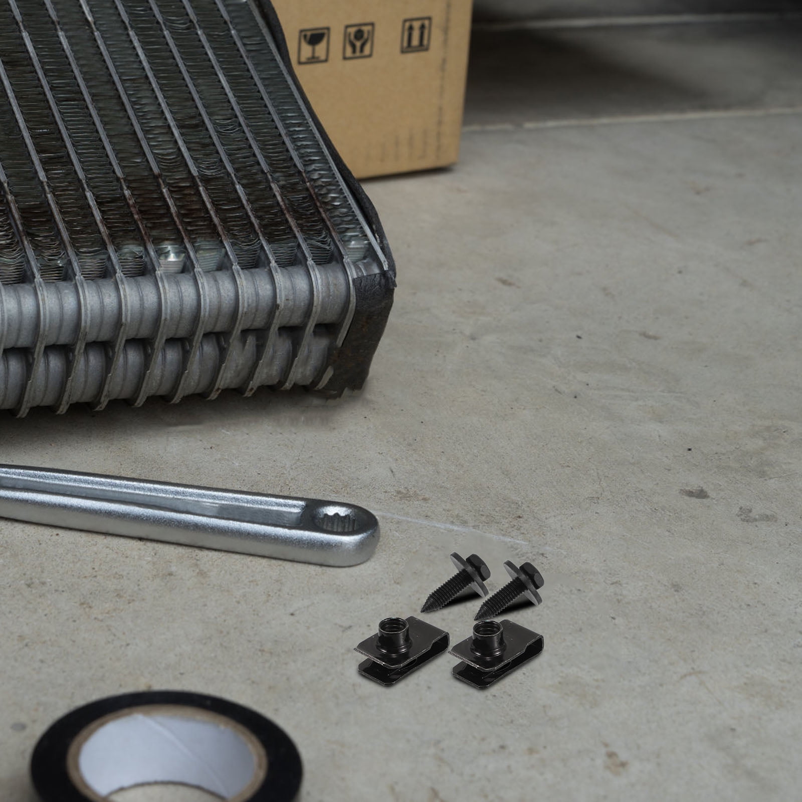 HEMOTON Black Steel M8 Bolts and UNuts Clips for Car Body Fastening ...