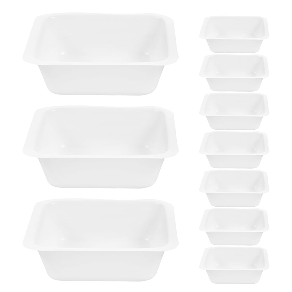 DEEPCRAFF Weighing Pan White 10Pcs 5.3x5.3x1In - Walmart.com