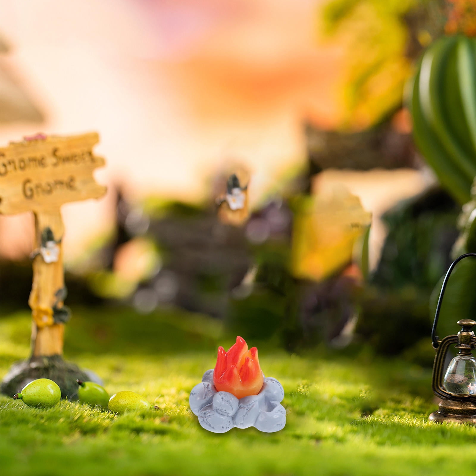 Hemoton 10pcs Miniature Campfire Dollhouse Fire Ornament Decor Model ...