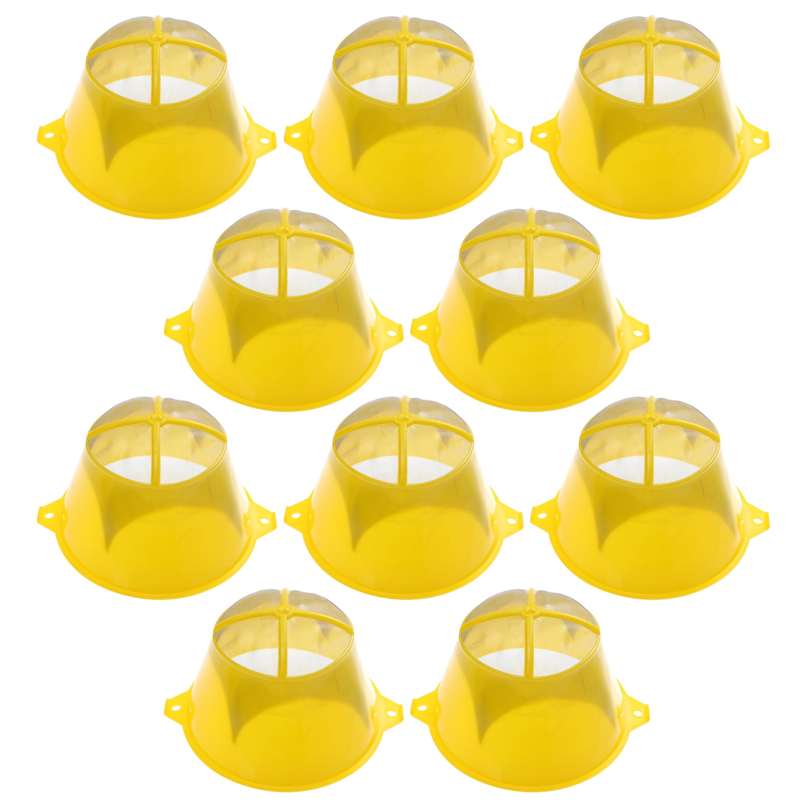 Hemoton 10pcs Oil Paint Filter Funnel Metal Wire Filter Mesh Funnel ...