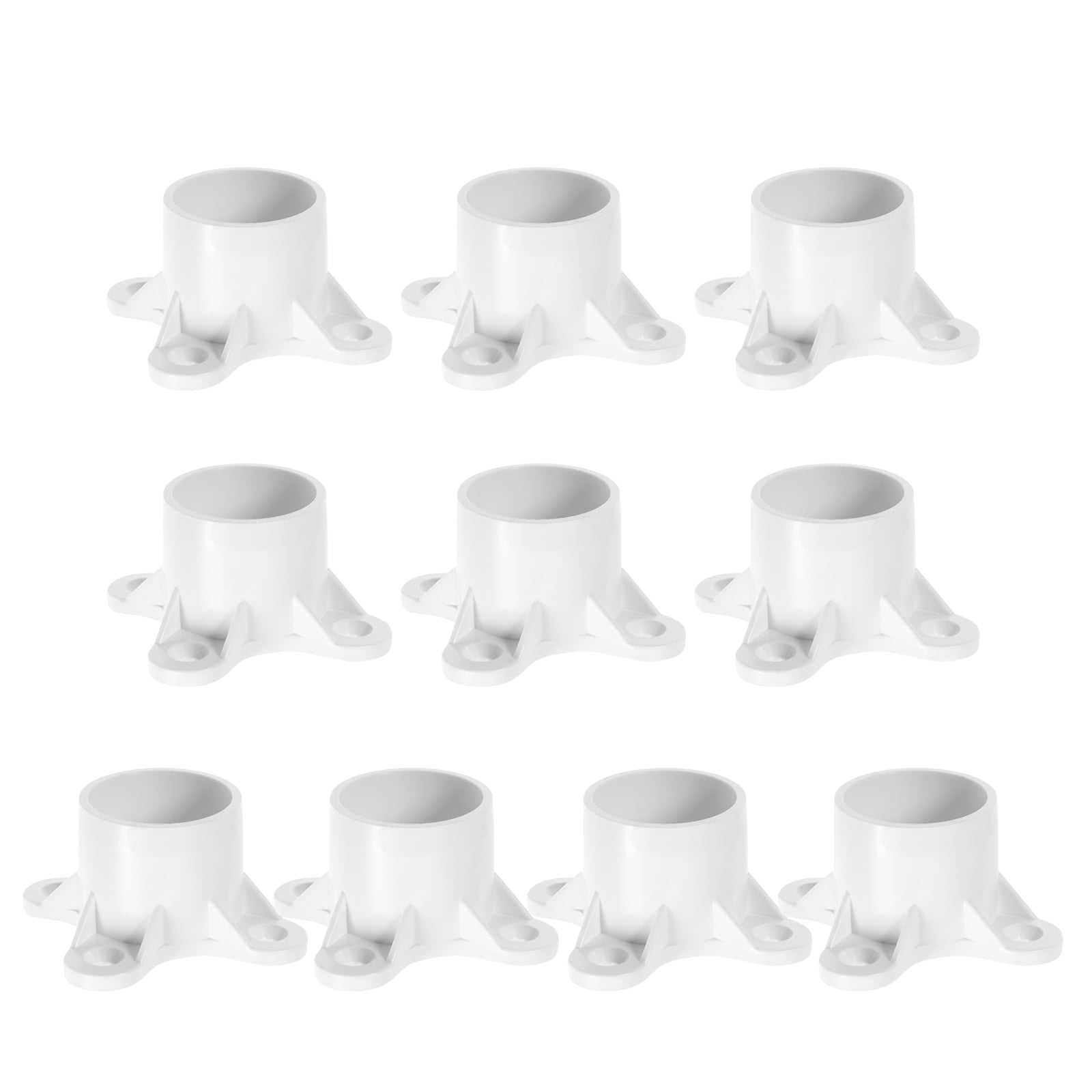 Hemoton 10pcs PVC Pipe Flange Table Leg Screw Caps Easy Installation 1 ...