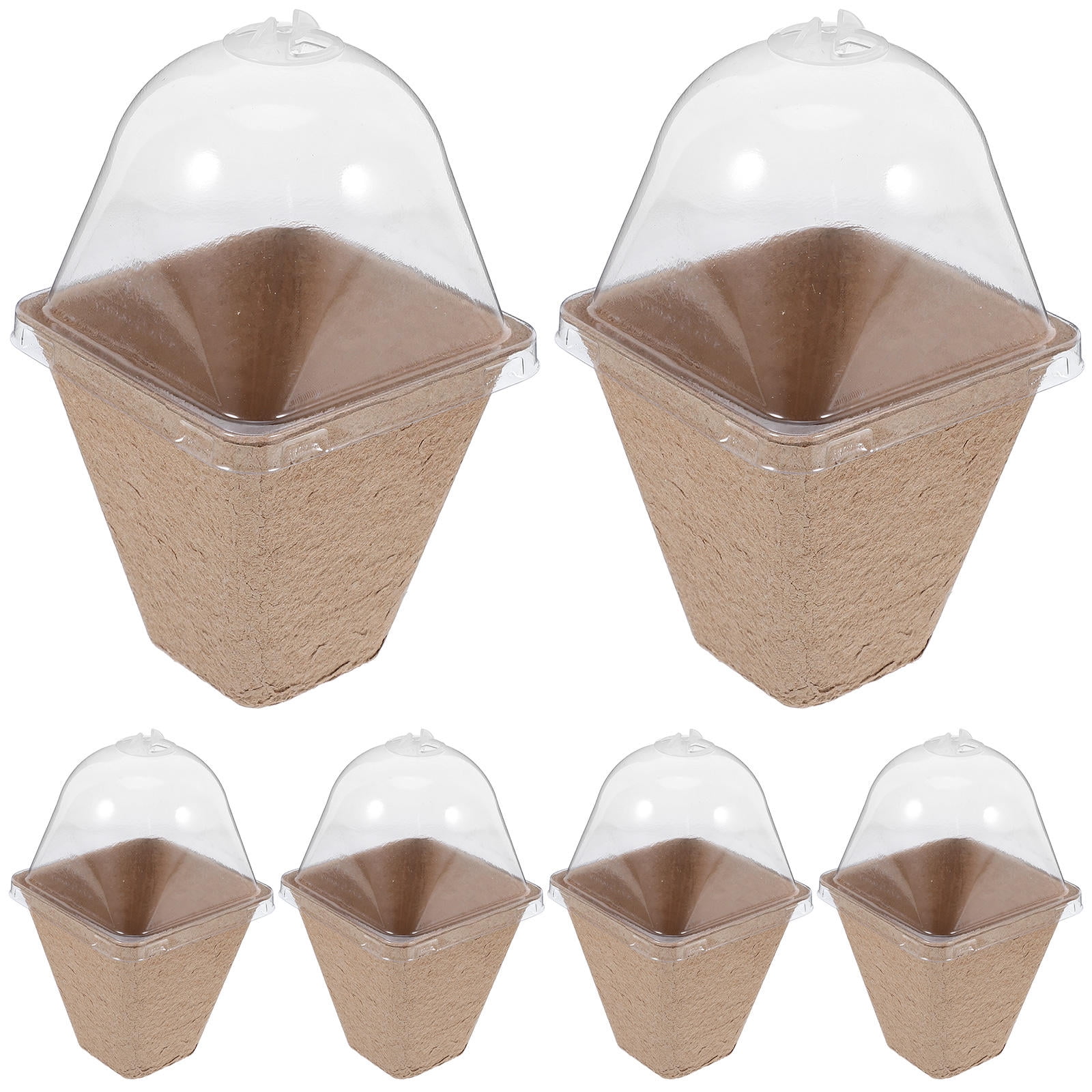 Hemoton 10pcs Plants Starter Pots with Airflow Lids Home Gardening ...