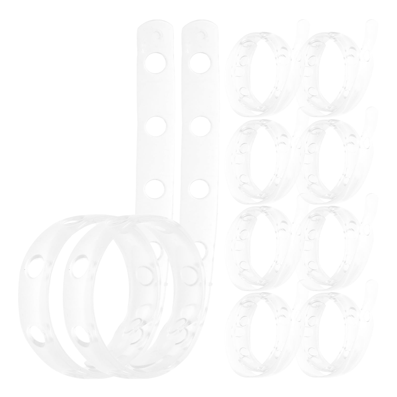 Hemoton 10pcs Plastic Hanger Strips For Heavy Duty Clothes Hangers ...
