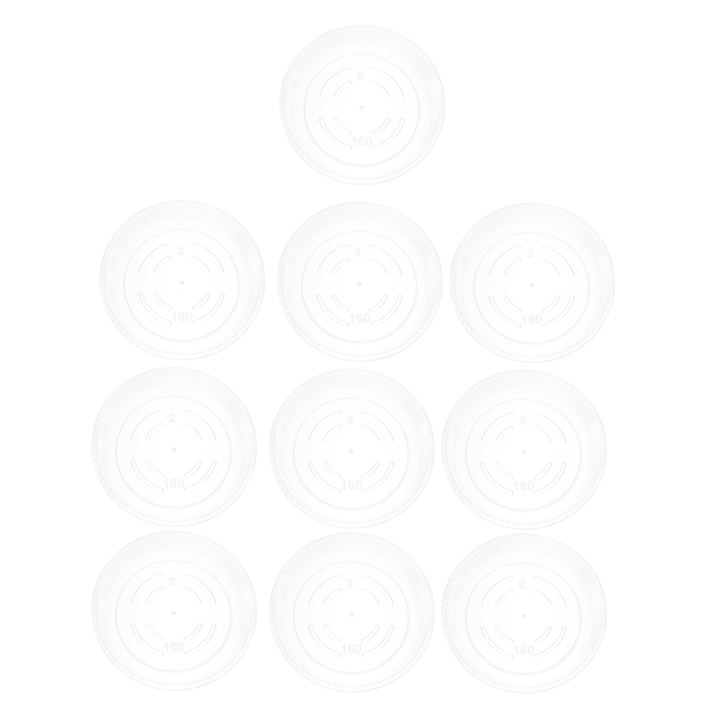 Hemoton 10pcs Plastic Planter Saucers Reusable Round Pot Plates Drip ...