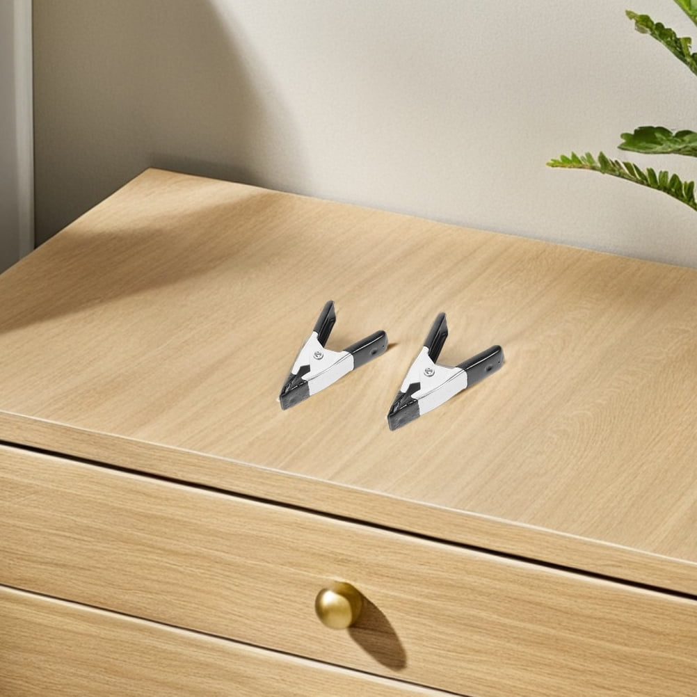 Hemoton 10pcs Small Metal Clamps Spring Mini Clips For Woodworking ...