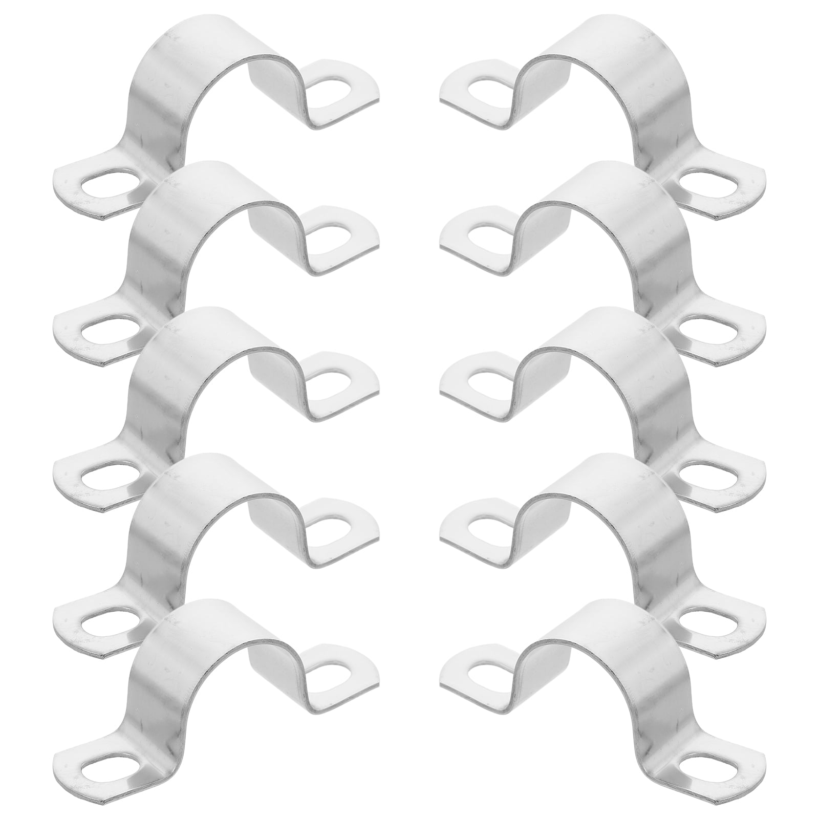 10pcs Heavy Duty Stainless Steel U Shaped Pipe Clamps and Hose Clips ...