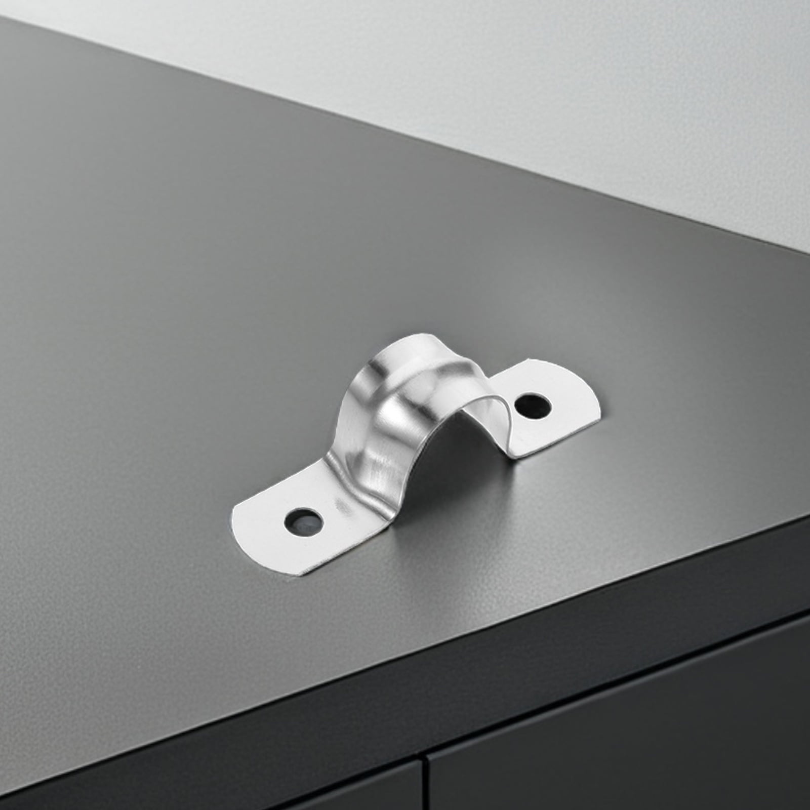 Hemoton 10pcs Stainless Steel Pipe Clamp M14 Cable U Bracket Clamp ...