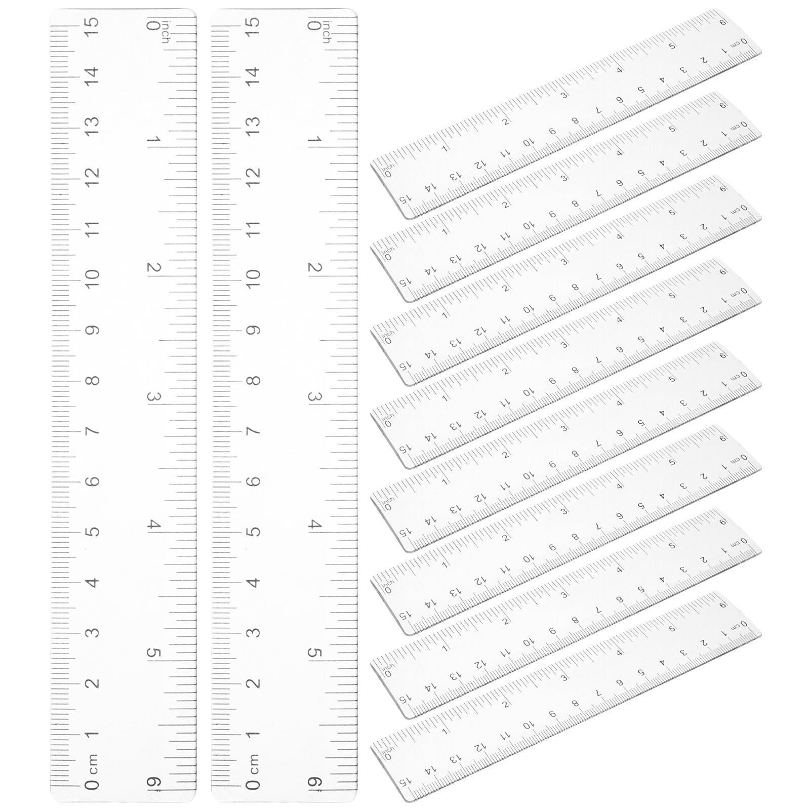 Hemoton 10pcs Straight Ruler Plastic Ruler Plastic Measuring Ruler ...