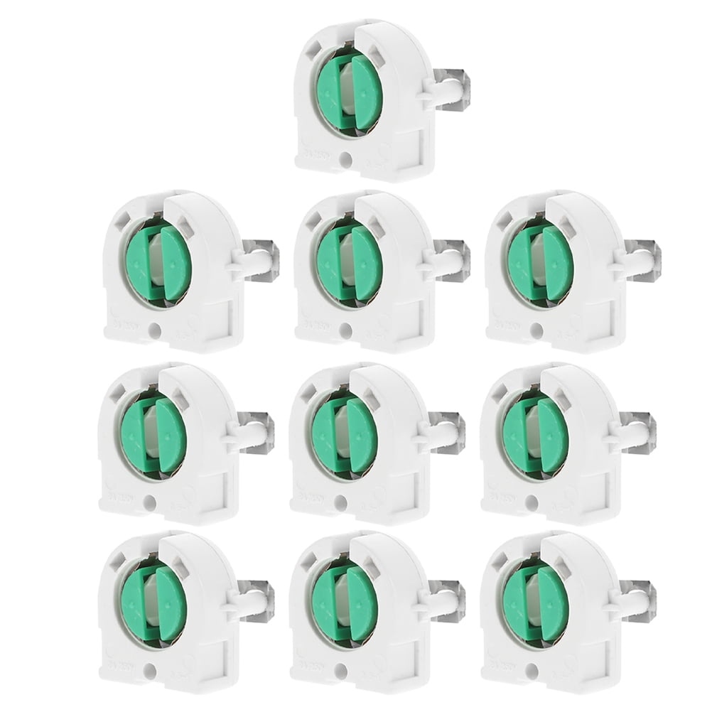 Hemoton 10pcs T8 Fluorescent Tube Light Socket Base Lamp Holder ...