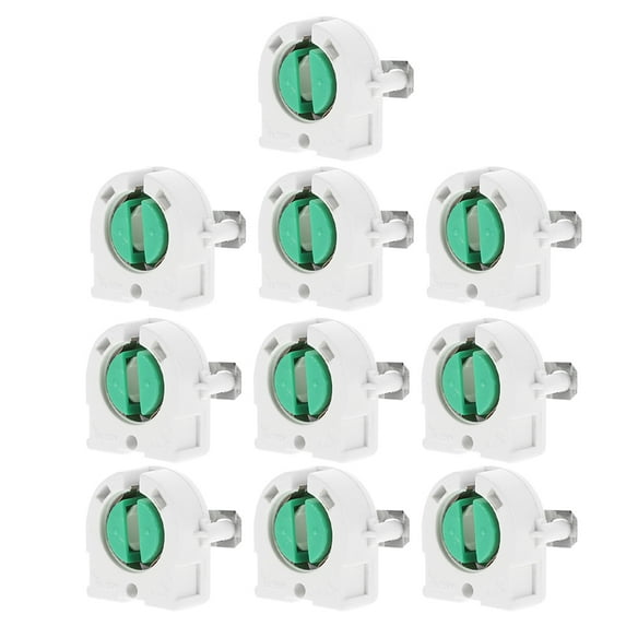 Hemoton 10pcs T8 Fluorescent Tube Light Socket Base Lamp Holder ...