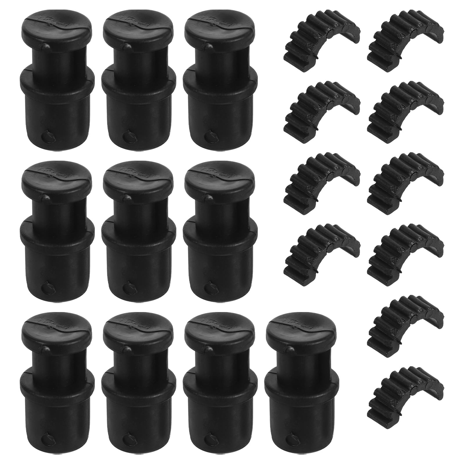 Hemoton 10pcs Telescopic Rod Inner Lock Rings for 19/22mm Poles Plastic ...