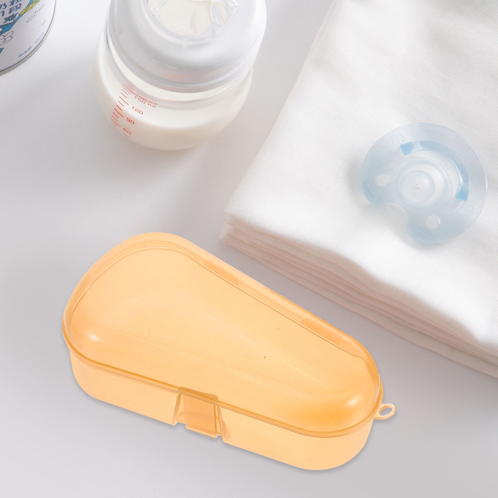 Hemoton 10pcs Transparent Pacifier Box Baby Pacifier Holder Clear ...