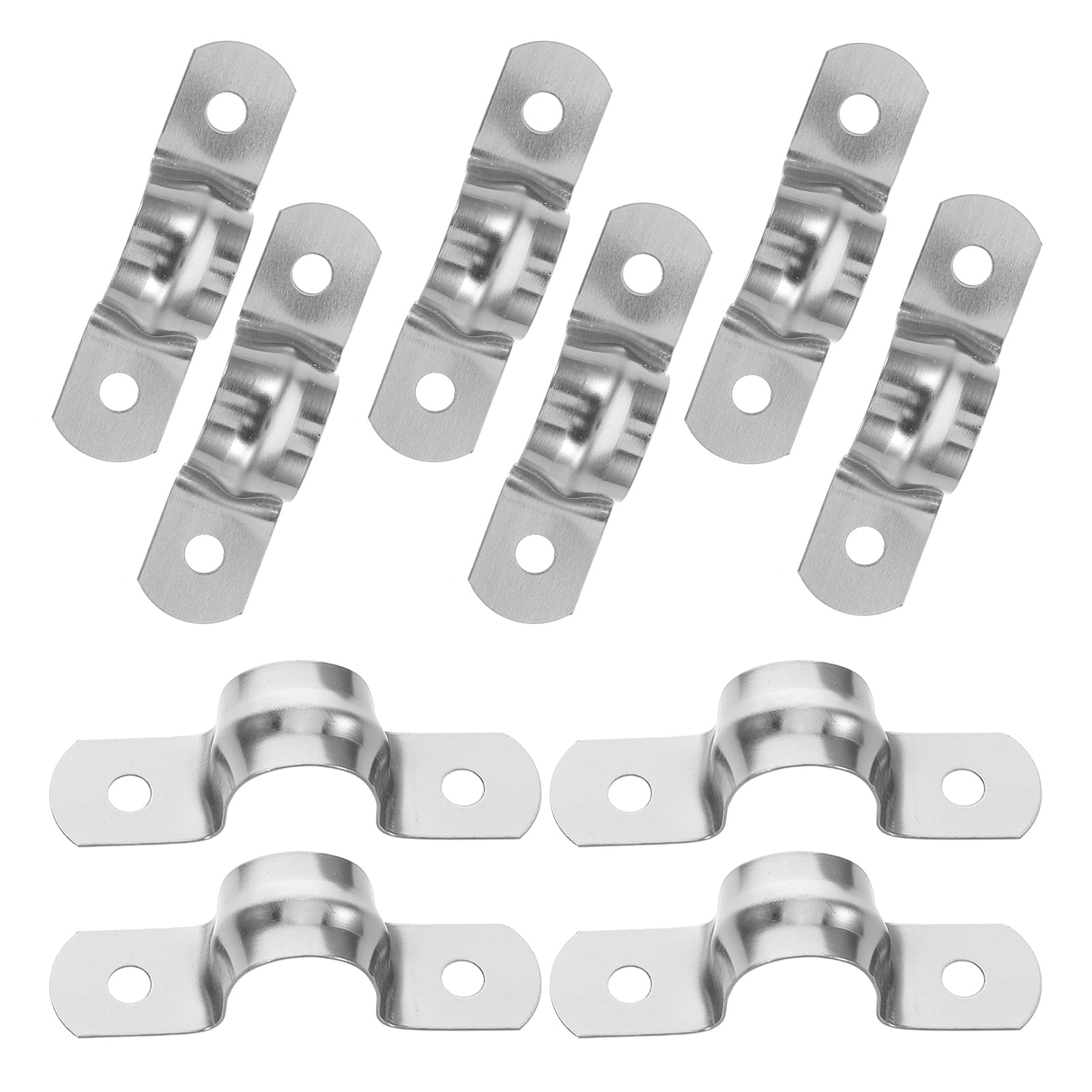 RENACLIPY Heavy Duty Silver Pipe Clamping Tool 10pcs U Shaped Clamp for ...