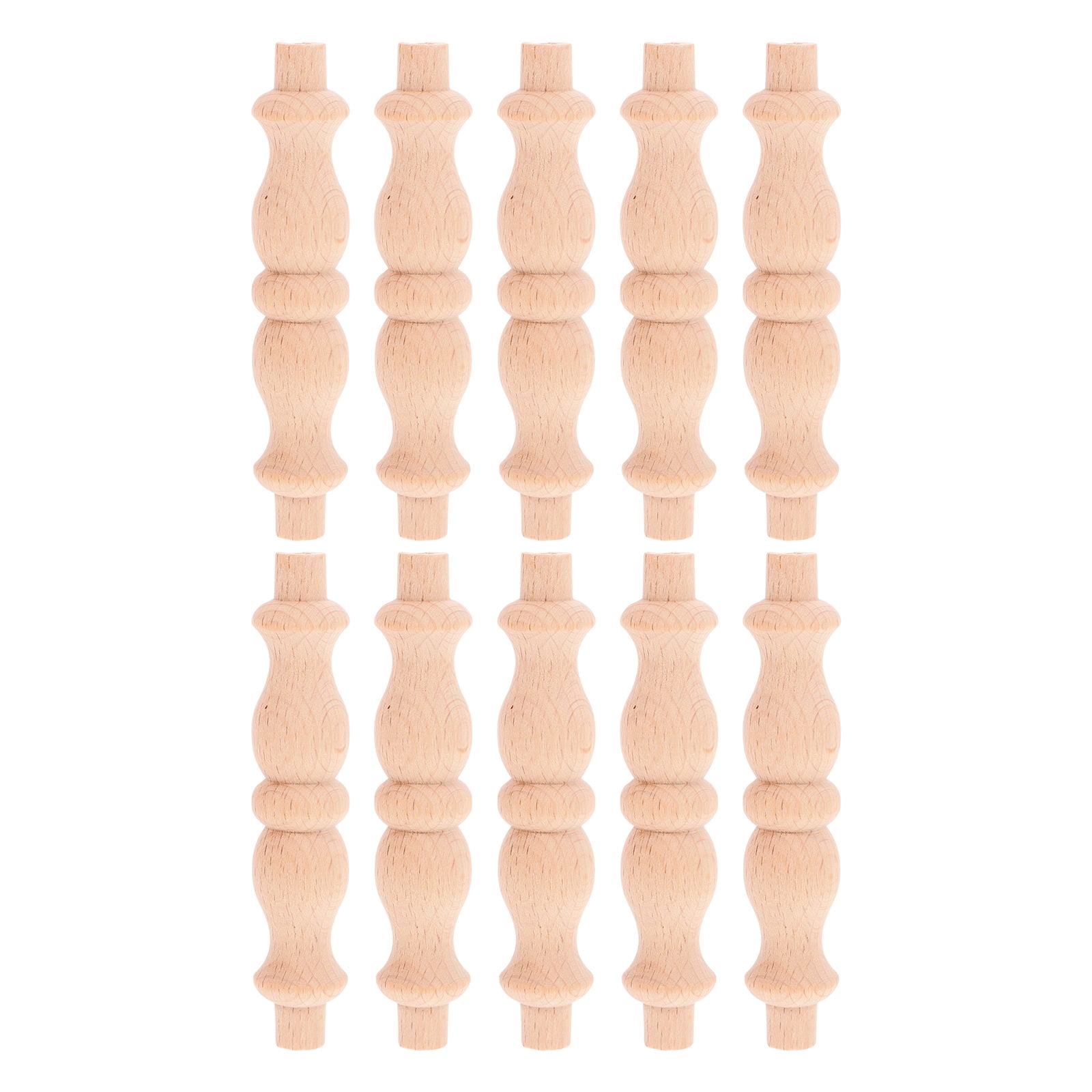 Hemoton 10pcs Wooden Baluster Spindles Wood Spindles Unfinished ...