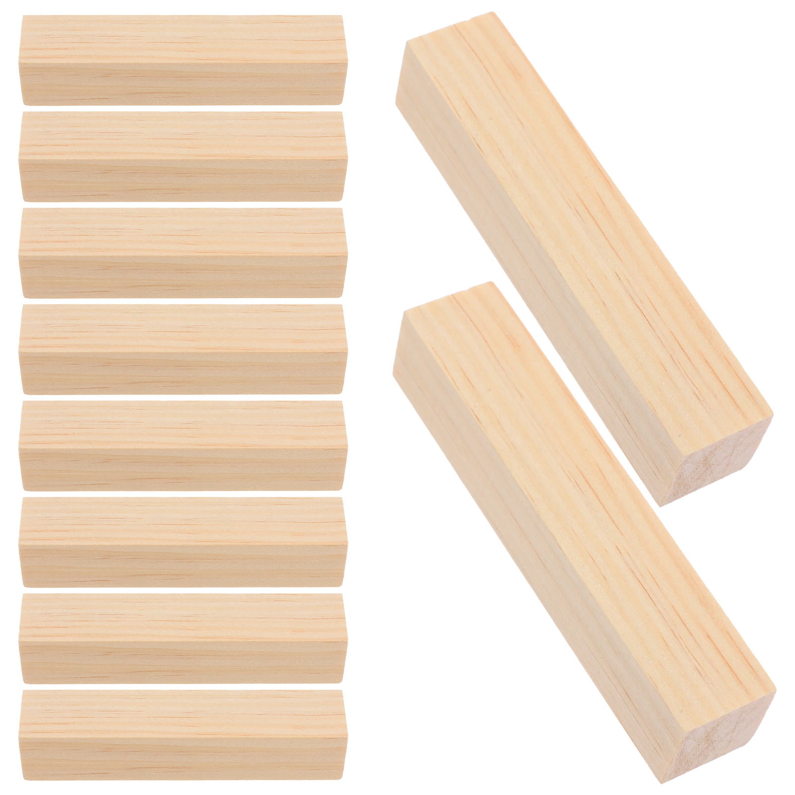 SOPOTUTU 10Pcs Rectangular Hardwood Dowels for Woodworking Beginners ...