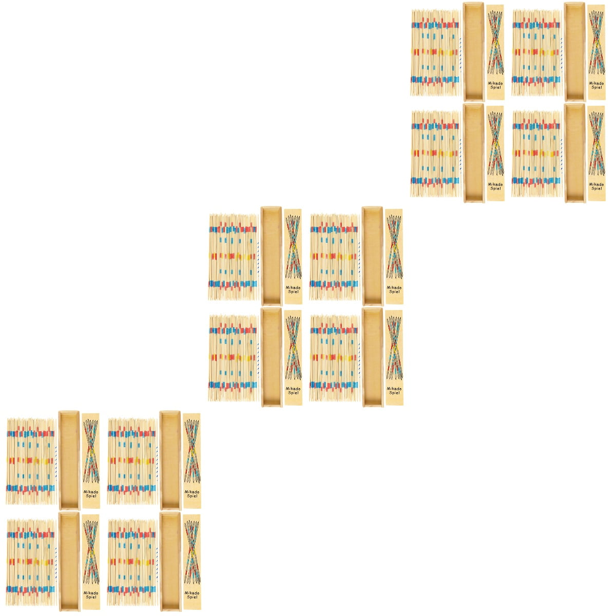 Hemoton 12 Boxes Pick Up Sticks Wooden Pick Up Sticks Traditional ...
