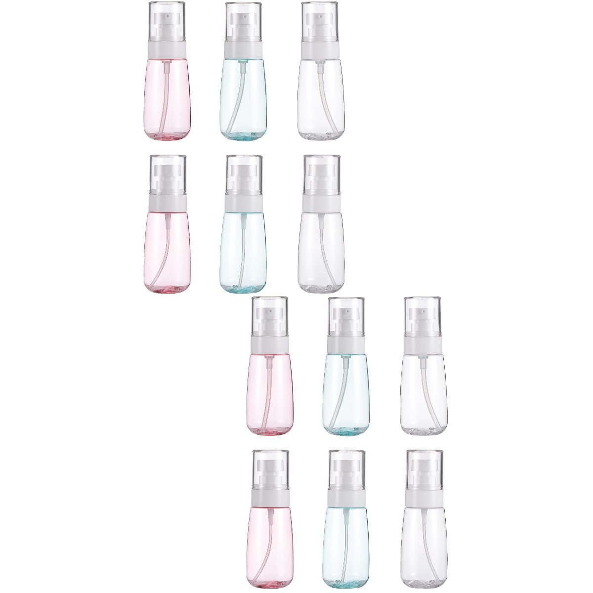 Hemoton 12 PCS 60ml Trip Sub-packing Bottle Empty Sample Bottle Compact ...