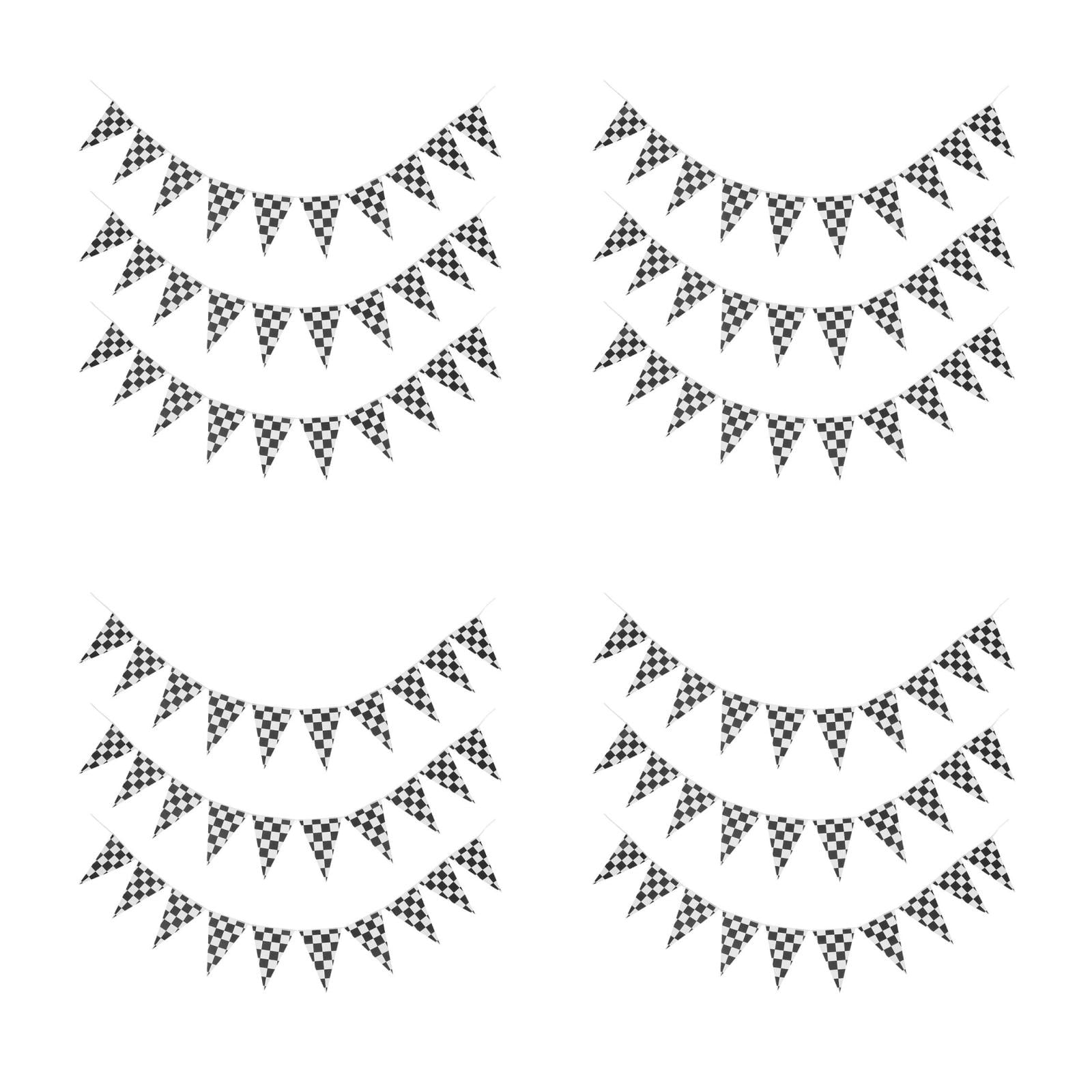 UPGRATOR 12 PCS Racing Flags Pennant Banner for Race Car Truck Birthday ...