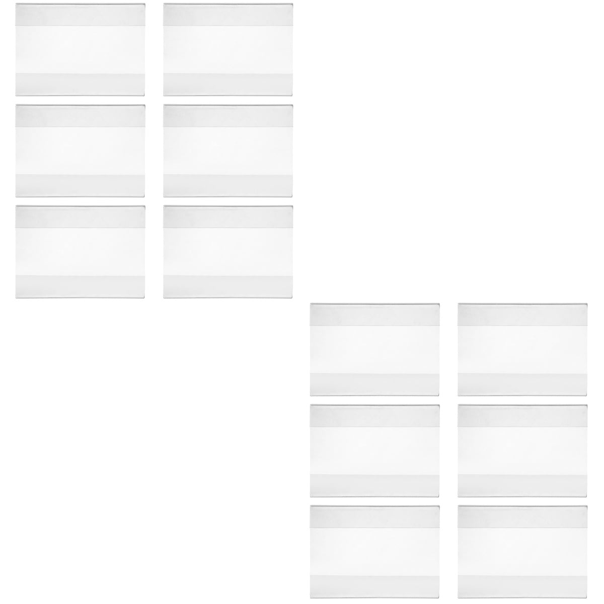 Hemoton 12 Pcs Acrylic Sign Holder Versatile Acrylic Racks Horizontal ...