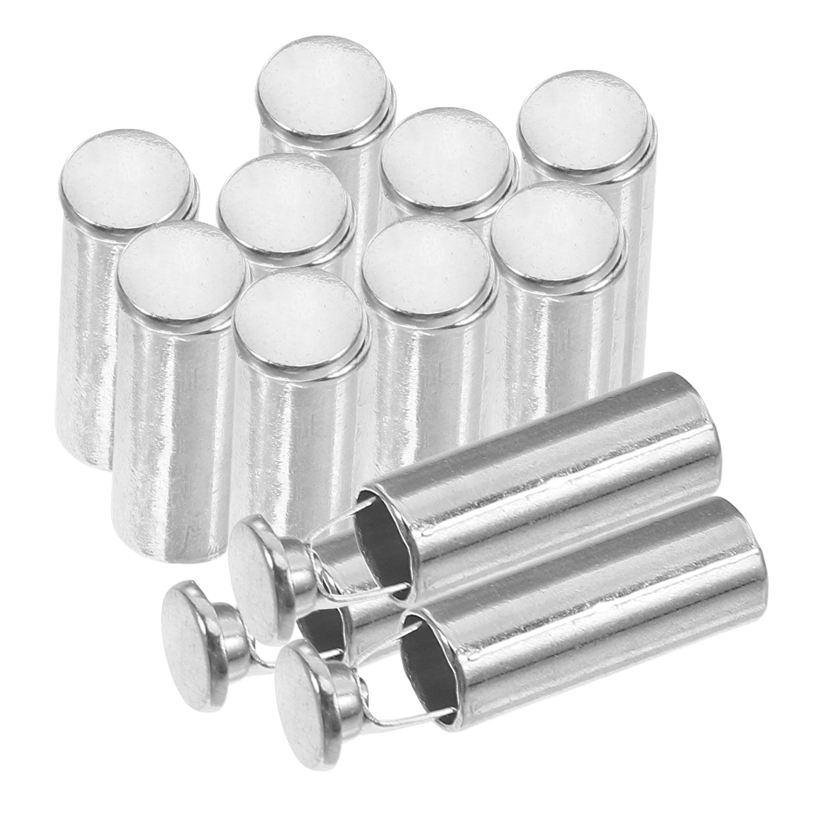 Hemoton 12 Pcs Alloy Cord End Caps Repair Kit for Keychains, , Rope ...