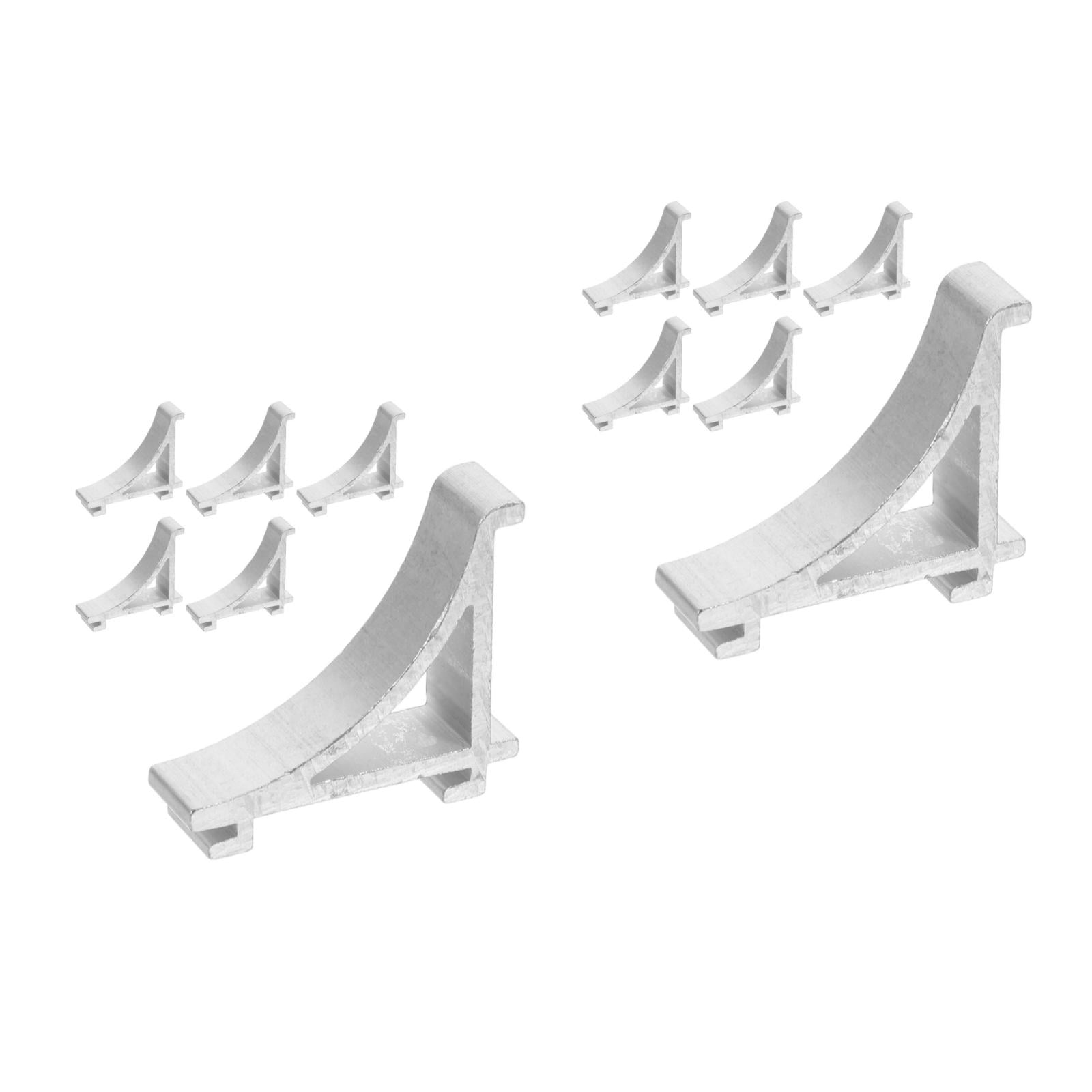 Hemoton 12 Pcs Refrigerator Shelf Clips Stainless Steel Freezer Shelf ...