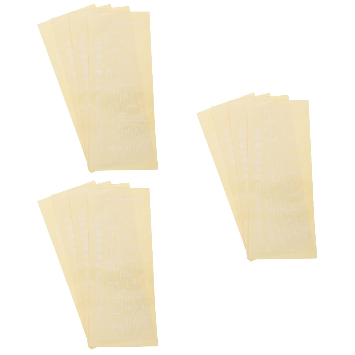 Hemoton 12 Sheets Erhu Scale Stickers Professional Erhu Fretboard Note ...