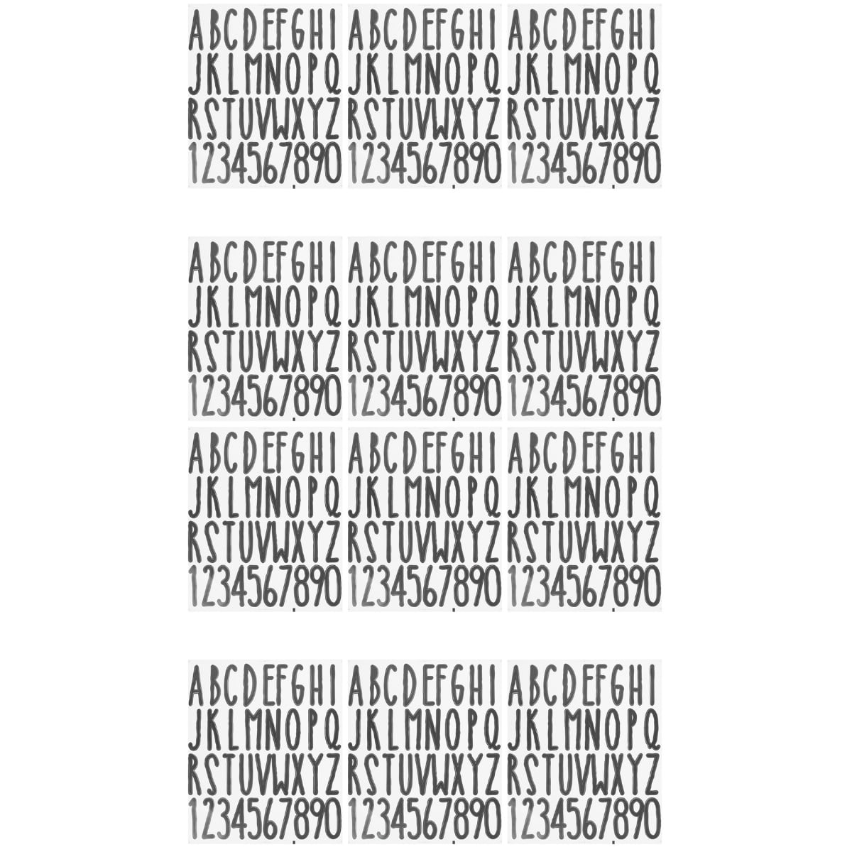 Hemoton 12 Sheets Mailbox Letter Stickers Letters Decals Diy Self ...