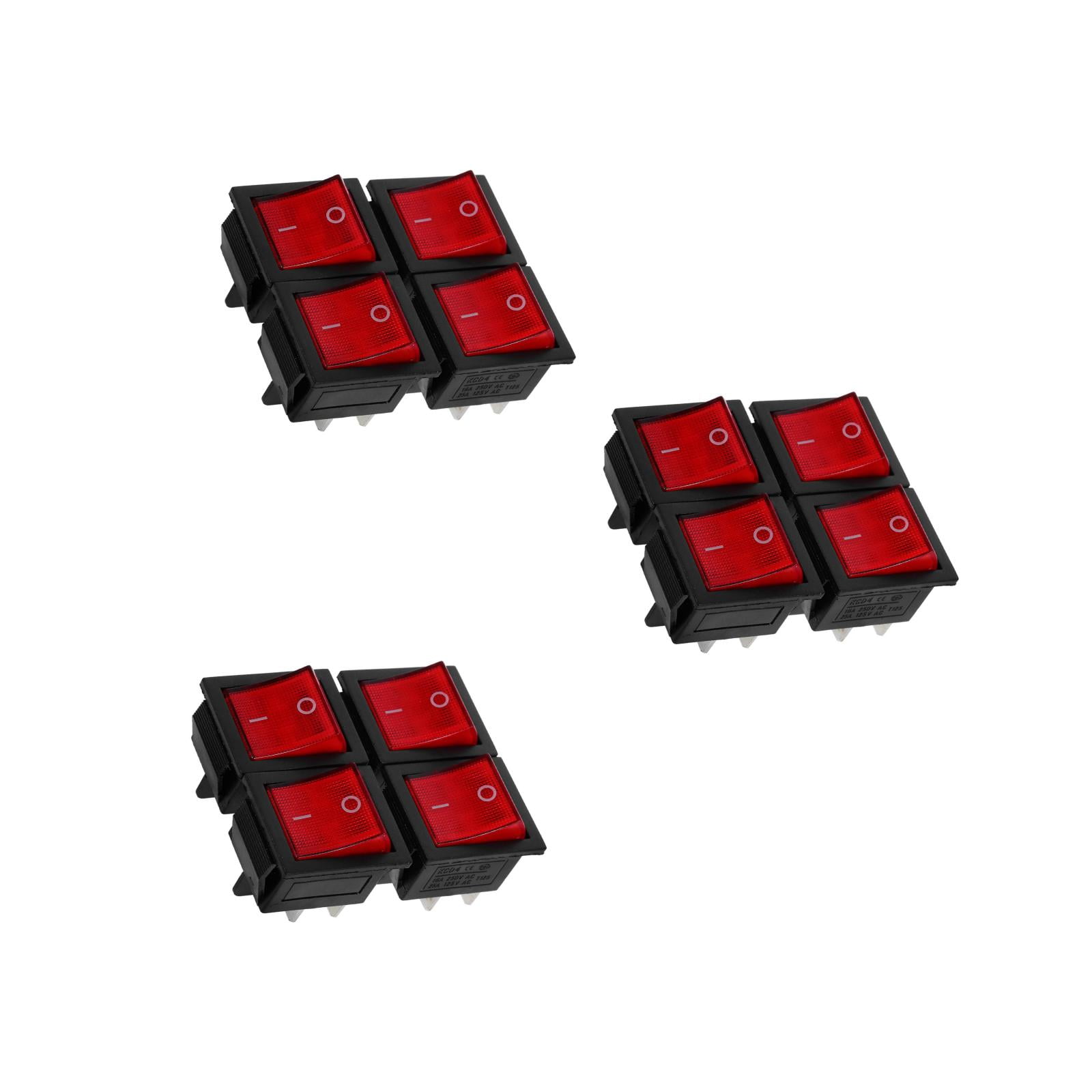 Hemoton 12 pcs Durable Engine Rocker Switch Motor Generator Switch ...