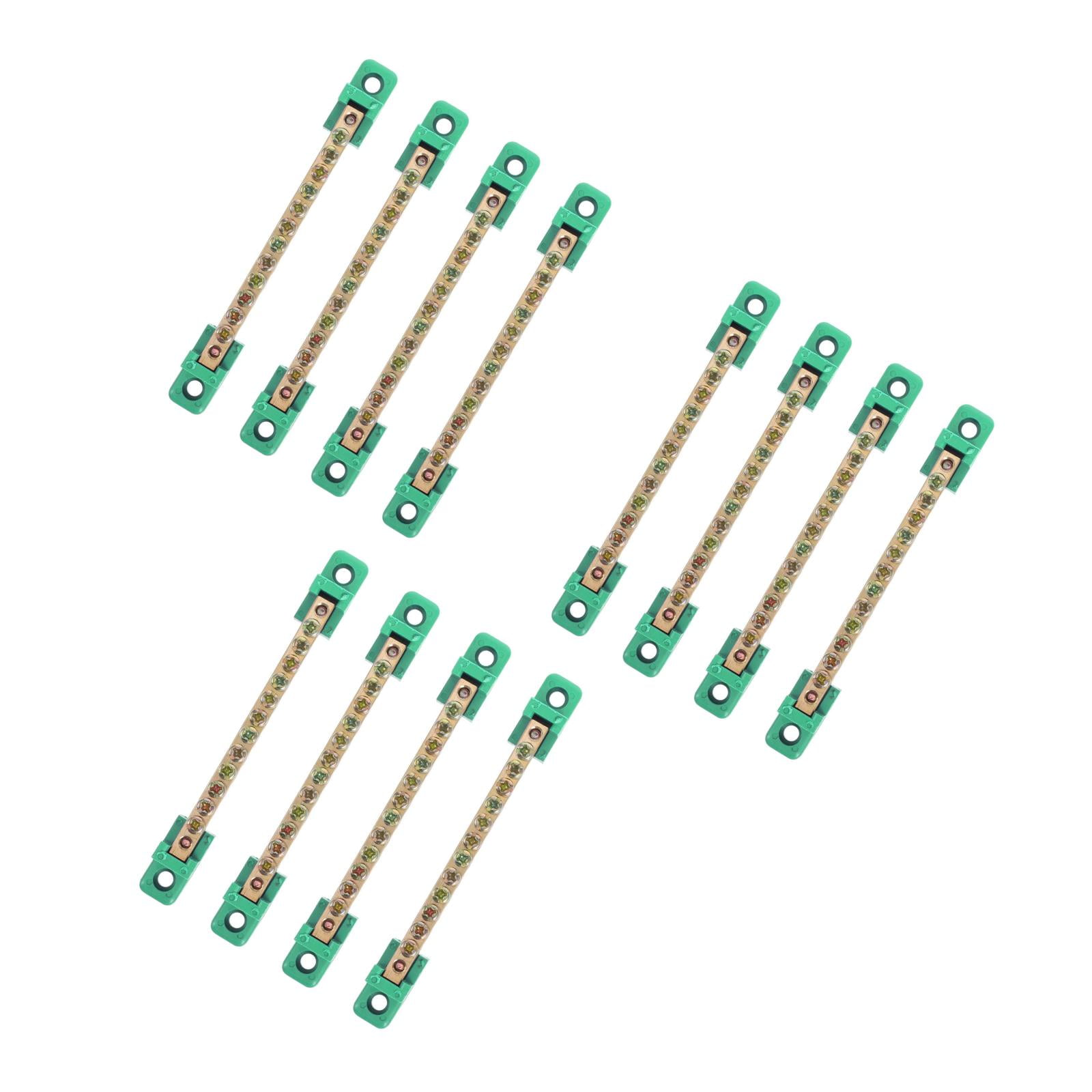 Hemoton 12 pcs Electrical Connector Blocks Copper Terminals Grounding ...