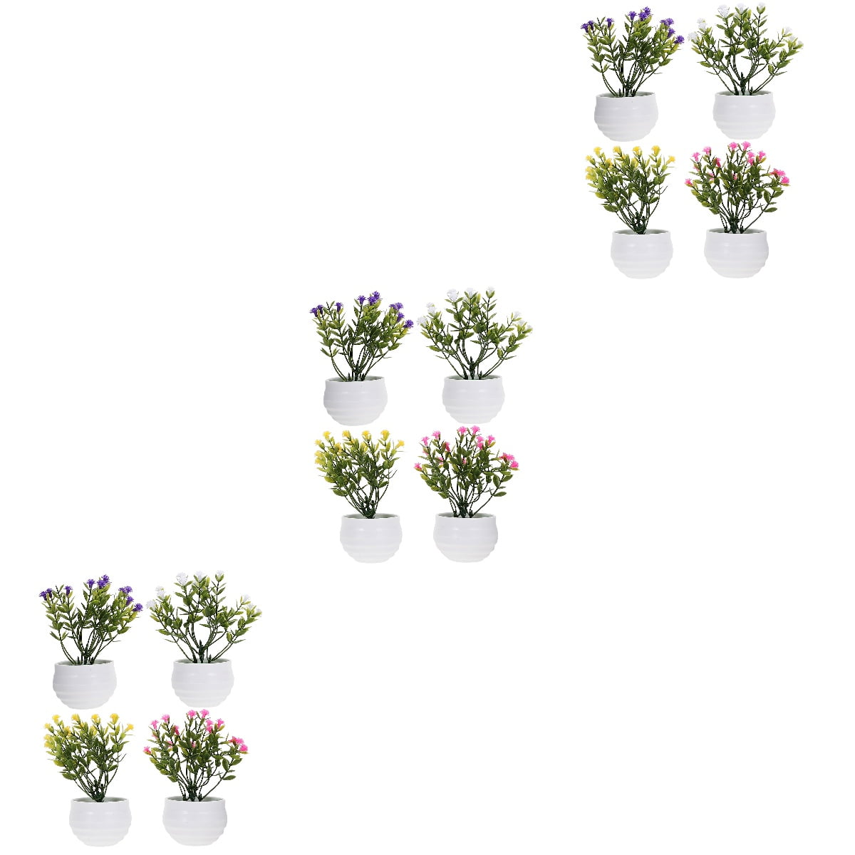 Hemoton 12 pcs Mini Potted Plant Prop Small Potted Flower Model ...