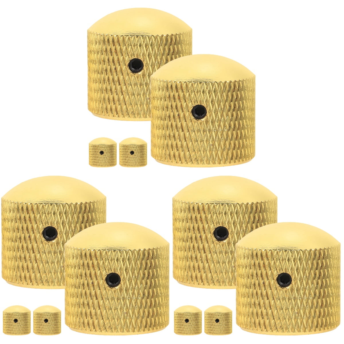 Hemoton 12 pcs Professional Electric Guitar Bass Volume Knobs ...