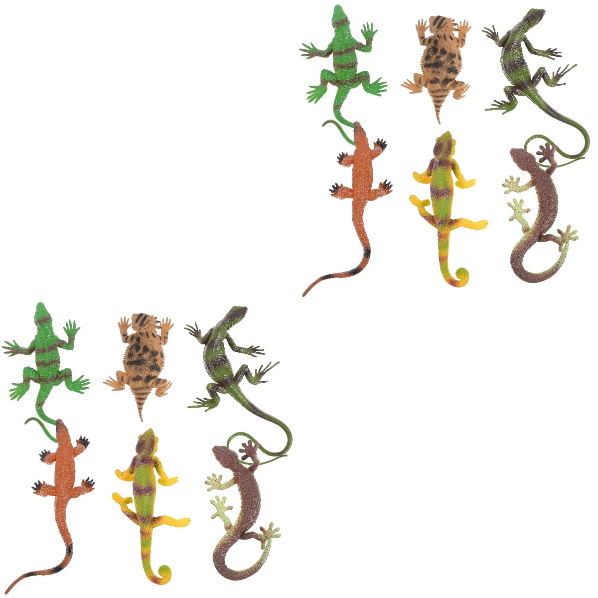 Hemoton 12 pcs Simulation Lizard Toys Lizard Shape Decoration ...