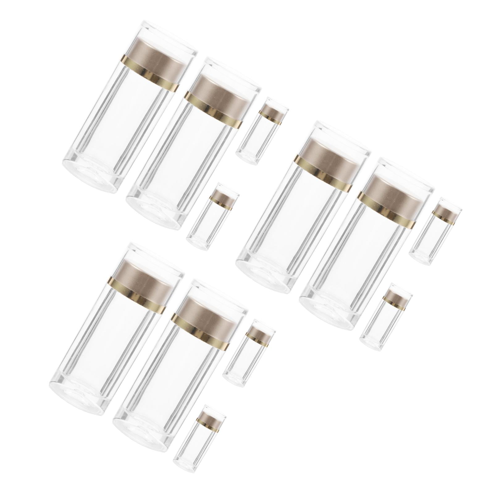 UPGRATOR Mini Plastic Bottles Transparent Leakproof 12Set 2.6X1X1In ...