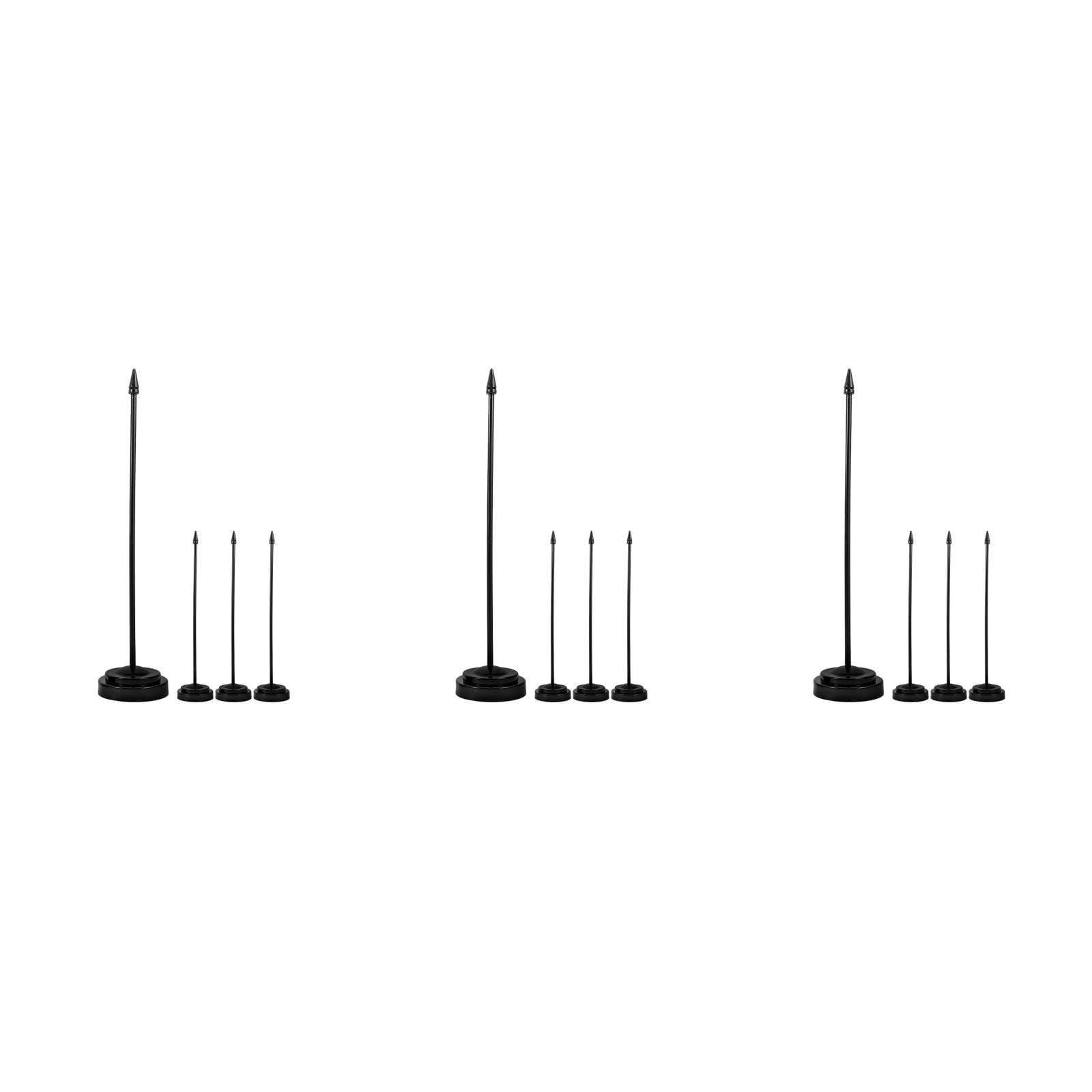 Hemoton 12 pcs Table Flag Stand Desk Flag Holder Flag Pole Holders Flag ...